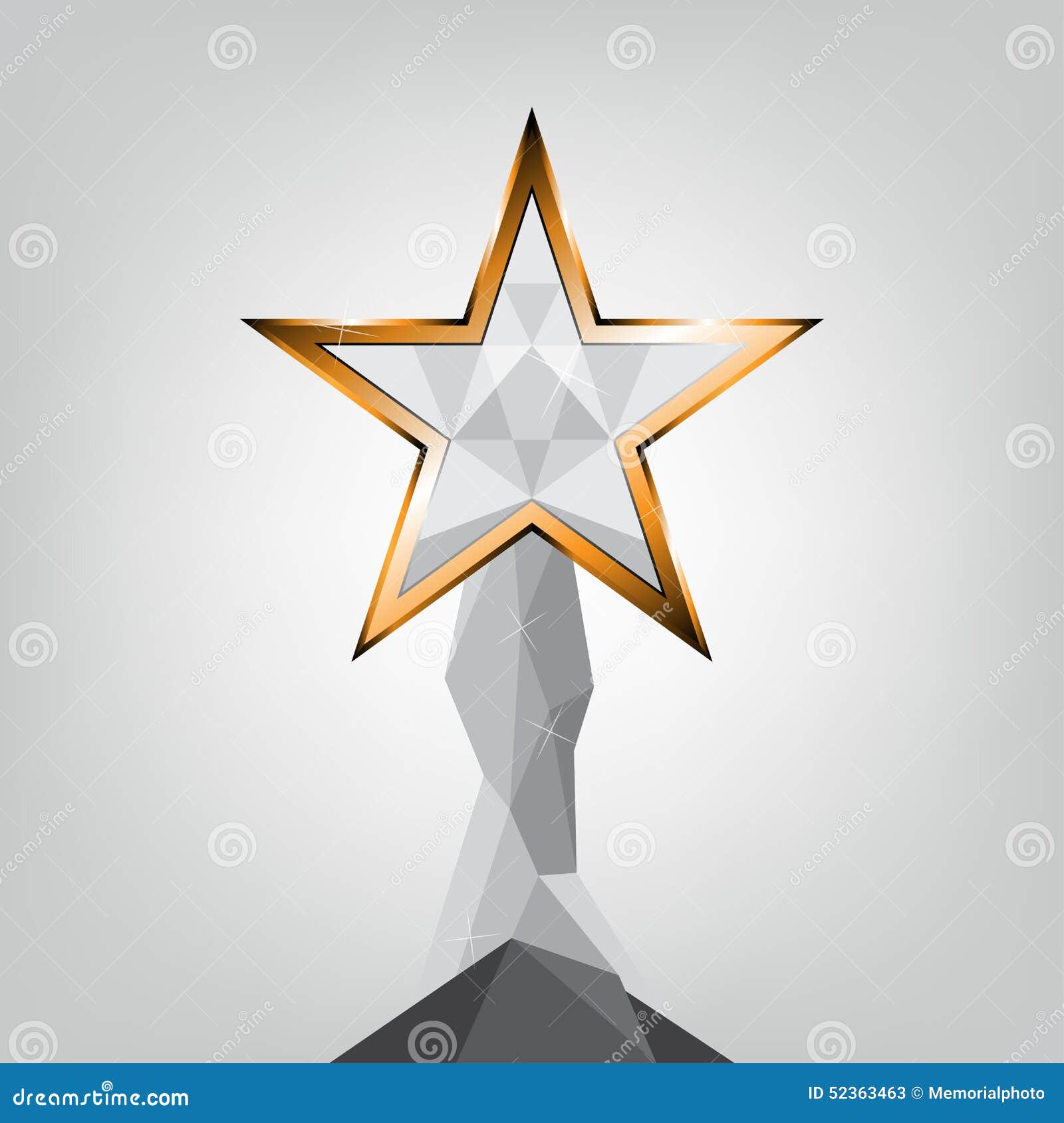 Abstract Star Trophy Design Stock Vector - Illustration of idea ...