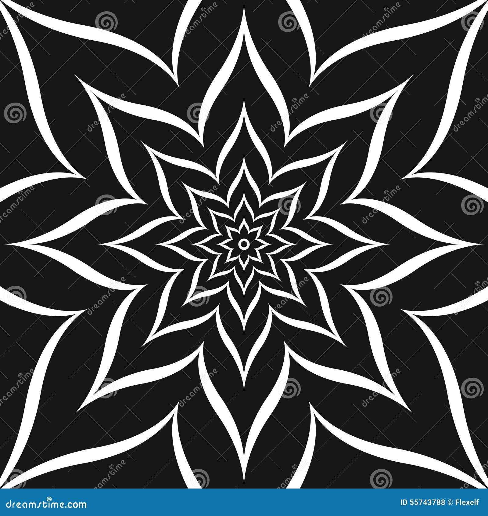 Abstract star stock vector. Illustration of cobble, flowers - 55743788