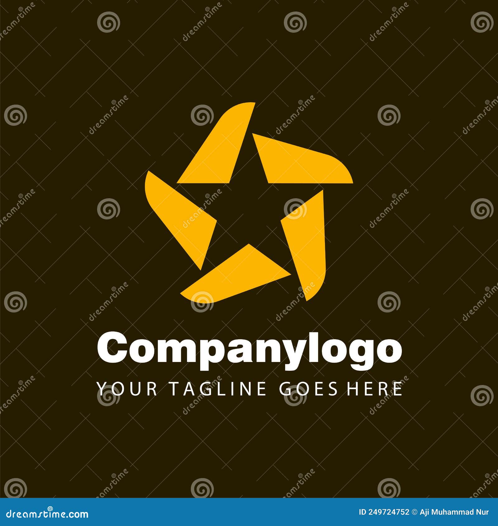 Abstract Star Vector for Logo Design Template Stock Illustration ...