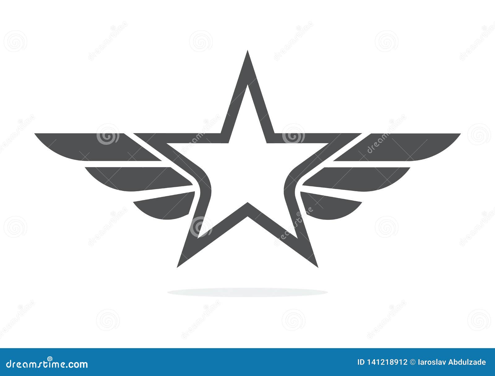 Abstract Star Wing Logo Icon Design Template Elements Stock ...