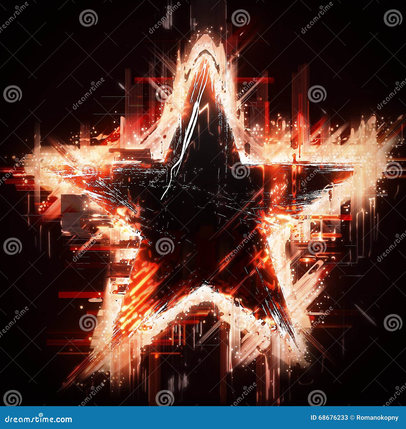 Abstract star stock illustration. Illustration of achievement - 68676233