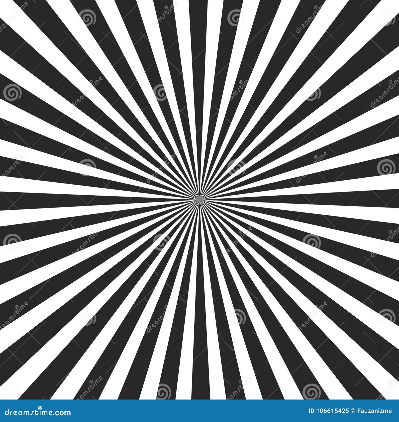 Abstract Starburst Background From Radial Stripes Vector Illustration