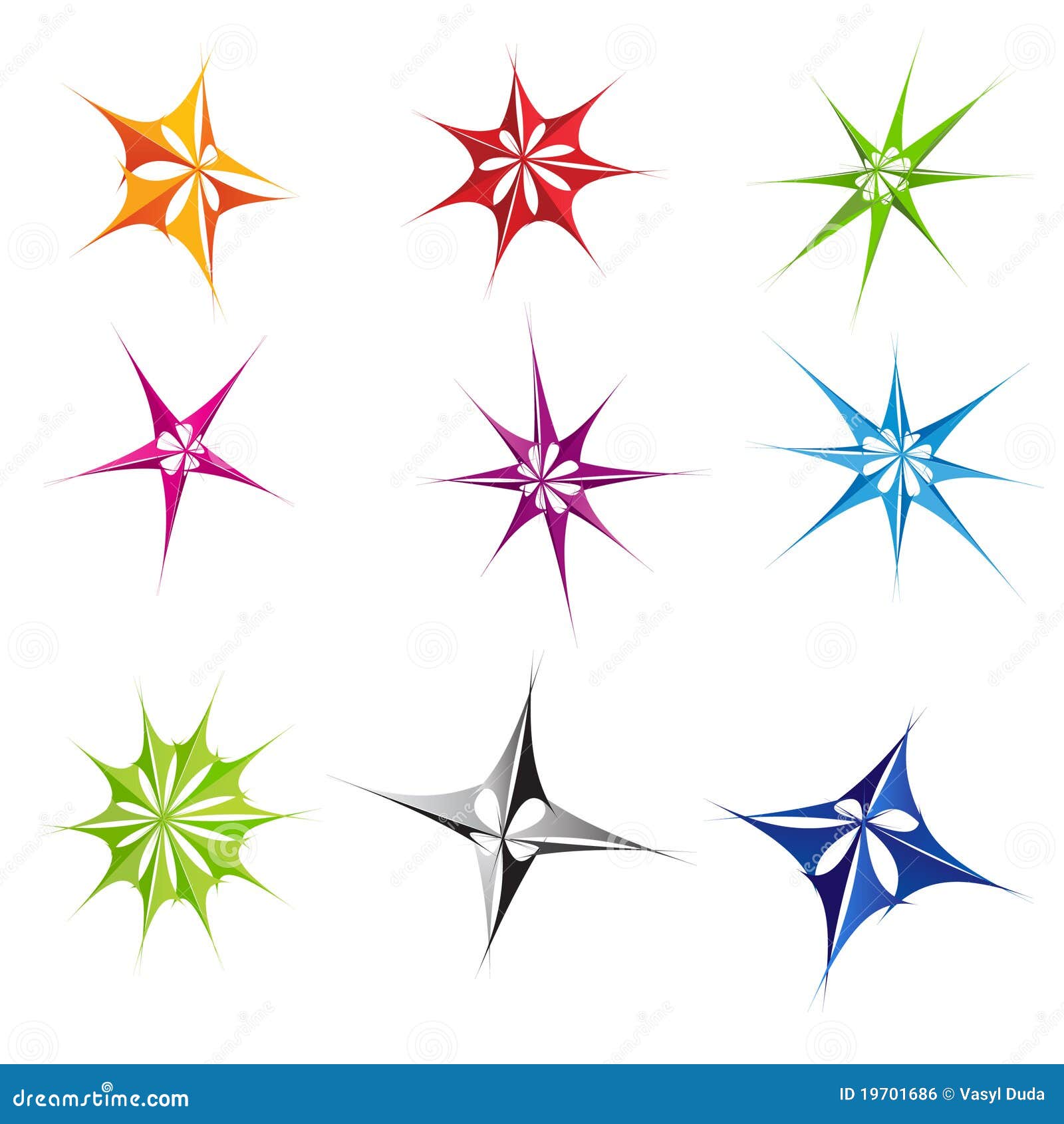 Abstract stars stock vector. Illustration of crystal - 19701686