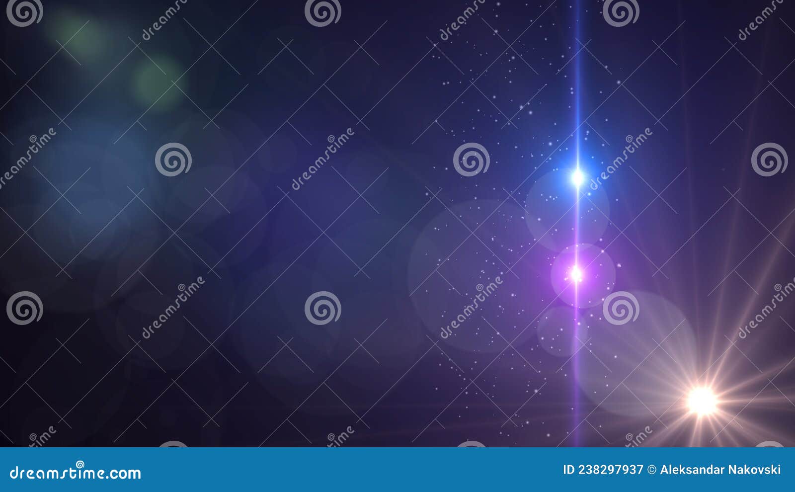 Abstract Stars Lens Light in Space Stock Illustration - Illustration of ...