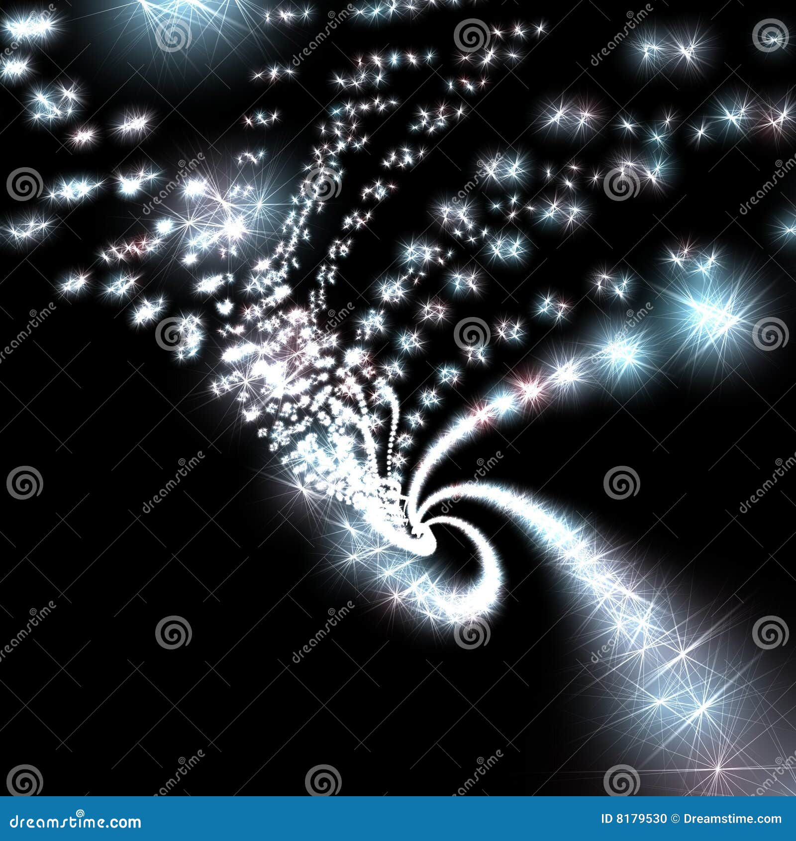 Abstract stars trace 3d stock illustration. Illustration of array - 8179530