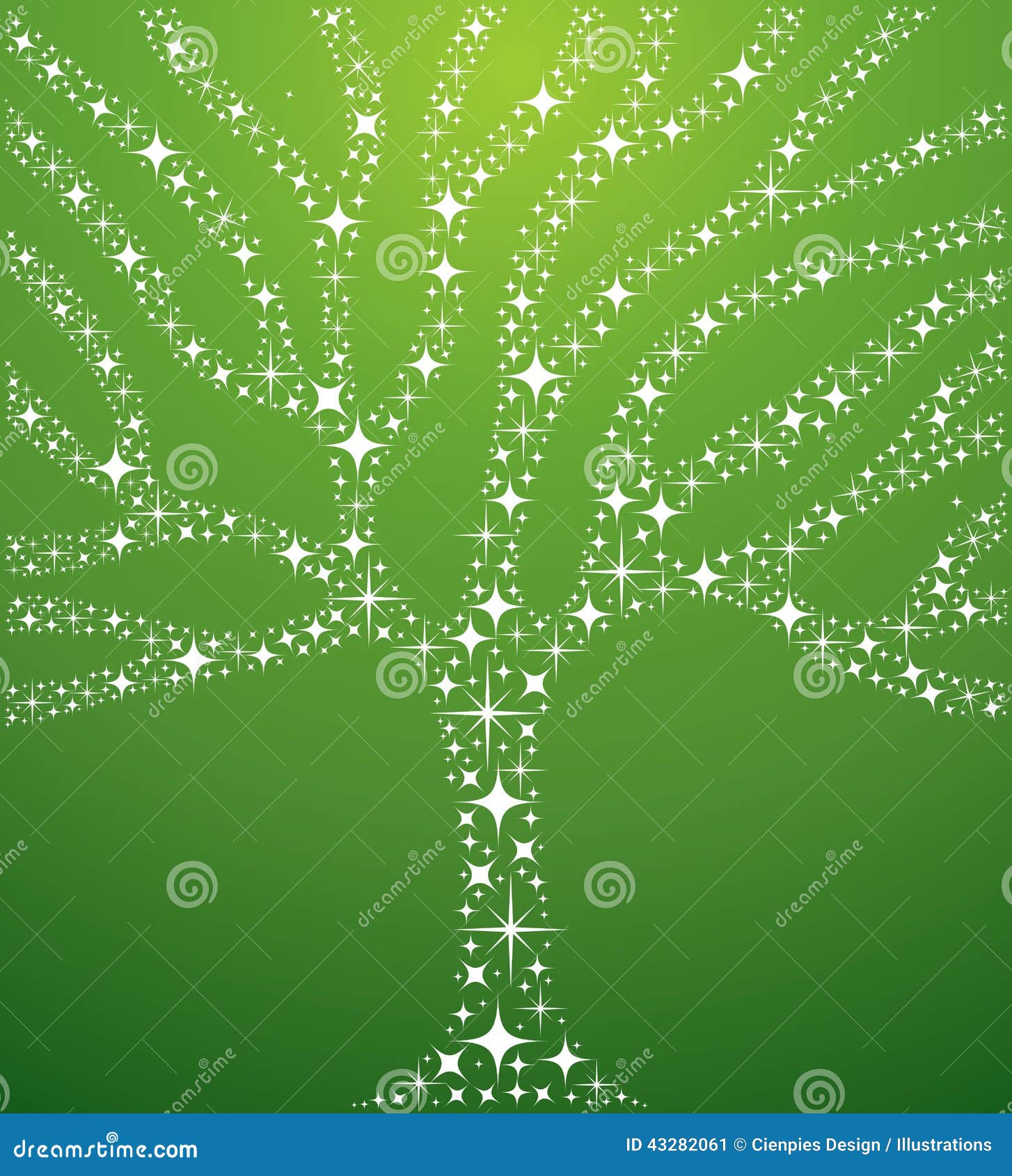 Abstract Stars Tree Illustration Stock Vector - Illustration of ...