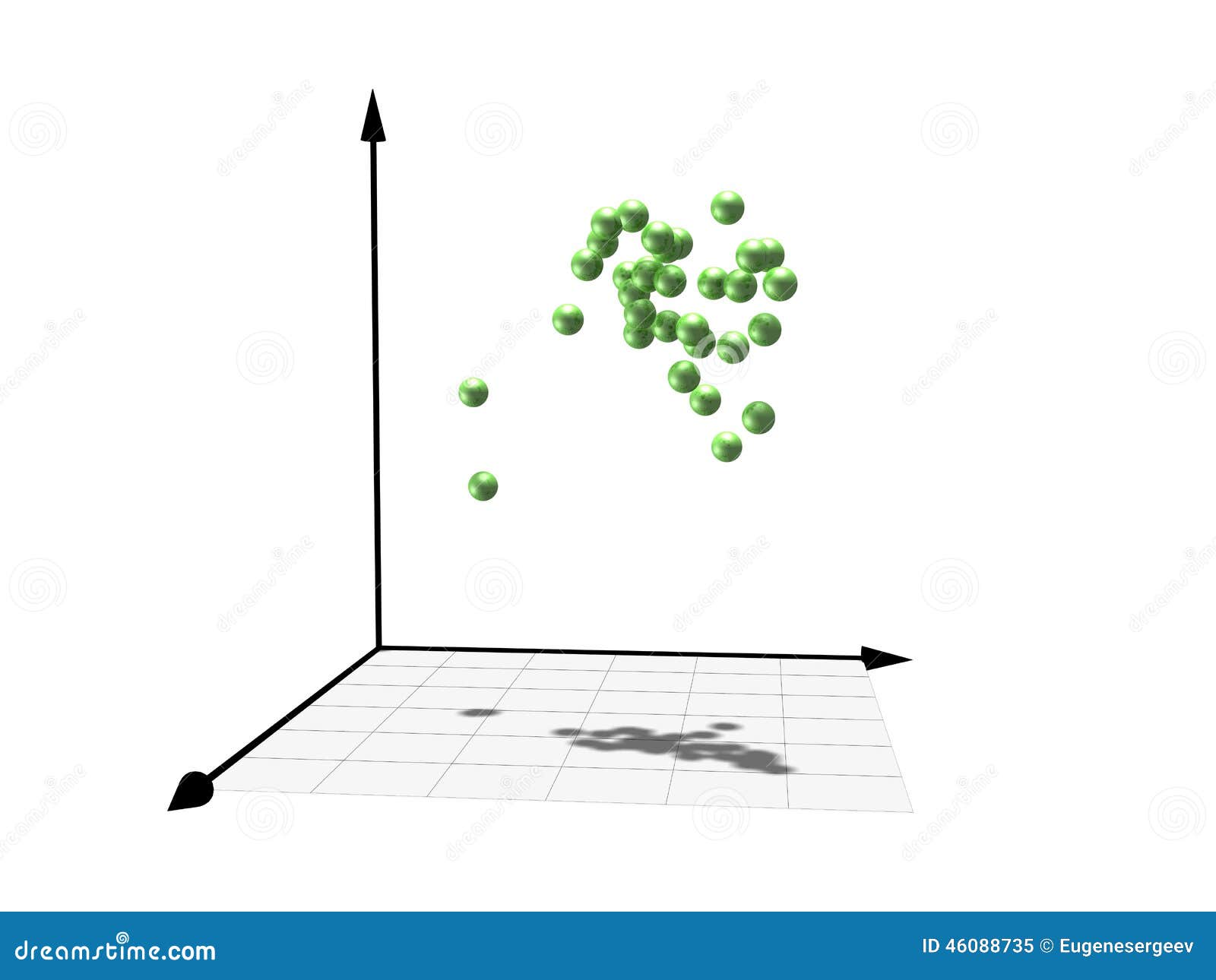 Abstract Statistical Scientific Graphics Isolated on White Stock ...