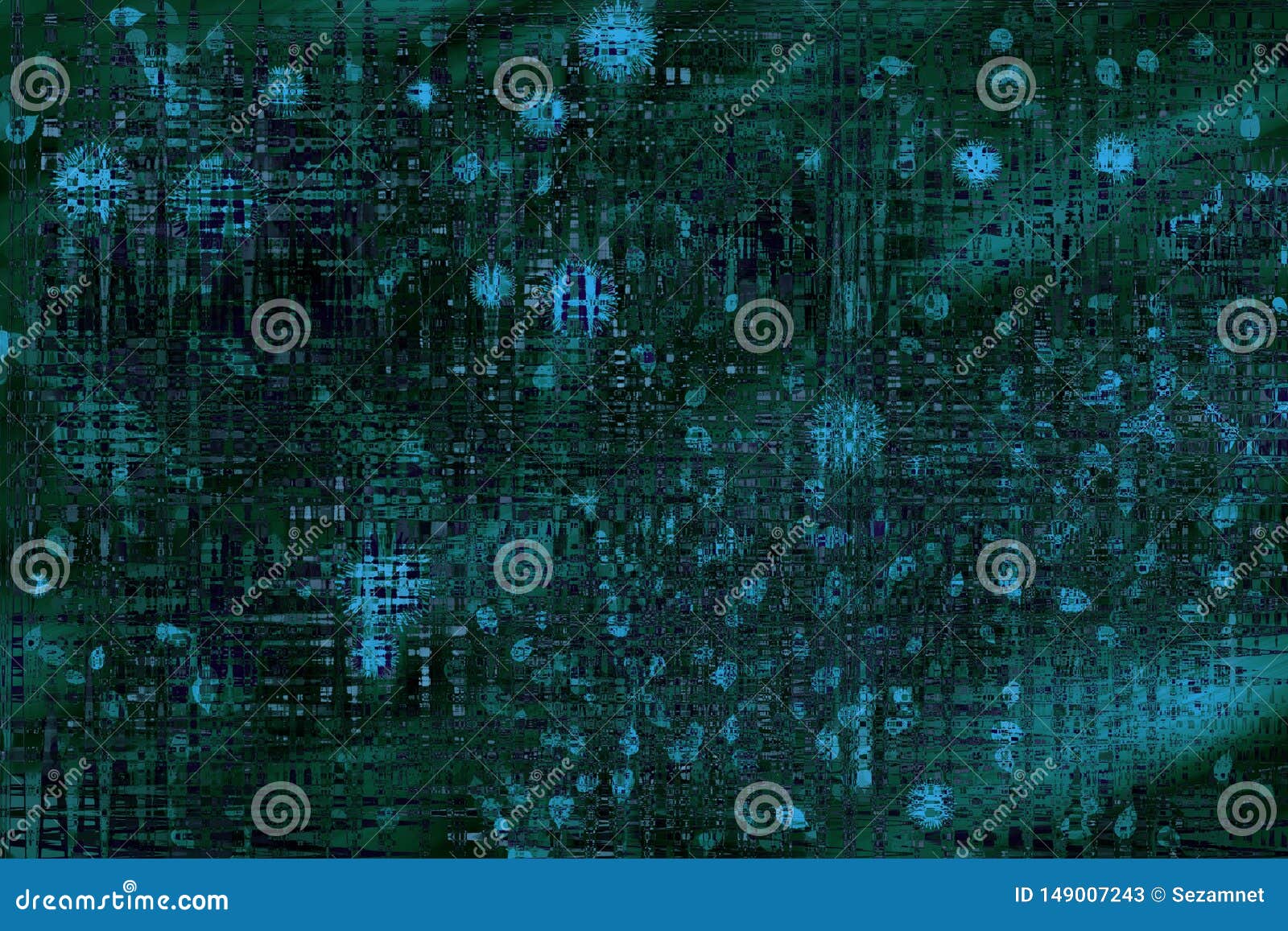 Abstract Steampunk Background Blue Digital Technology Royalty-Free ...