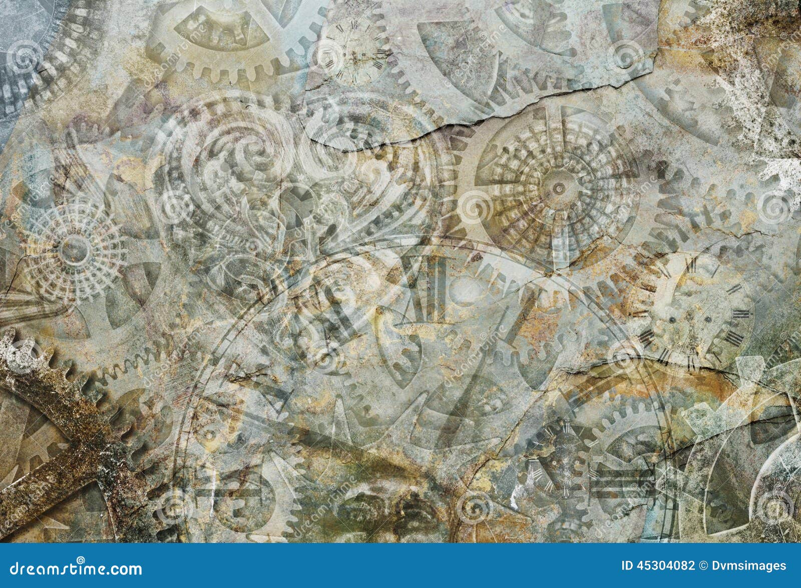 Abstract Steampunk Background Stock Illustration - Illustration of cogs ...