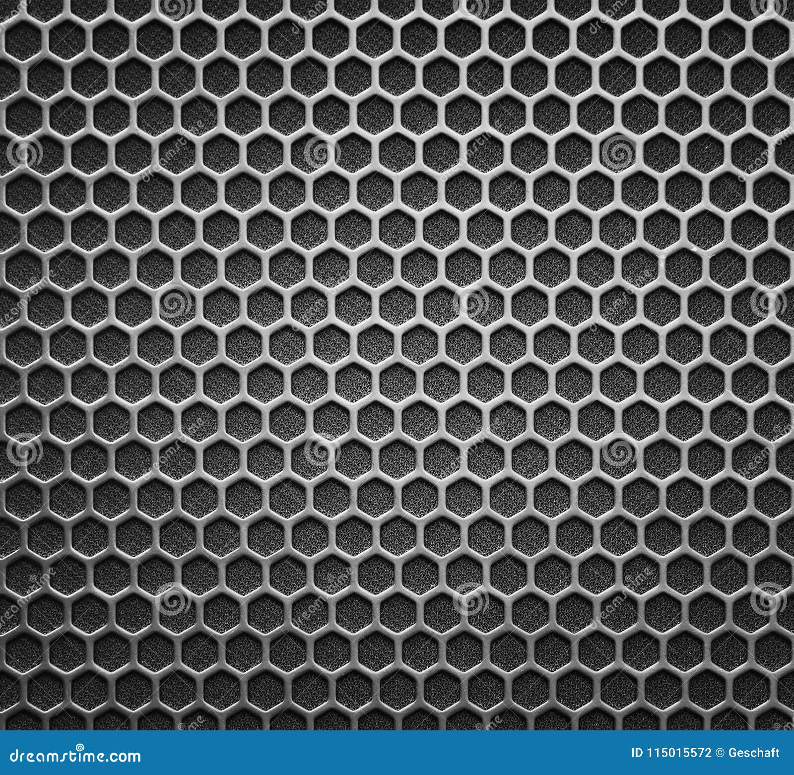 Abstract Steel or Metal Textured Pattern with Hexagonal Cells Stock ...