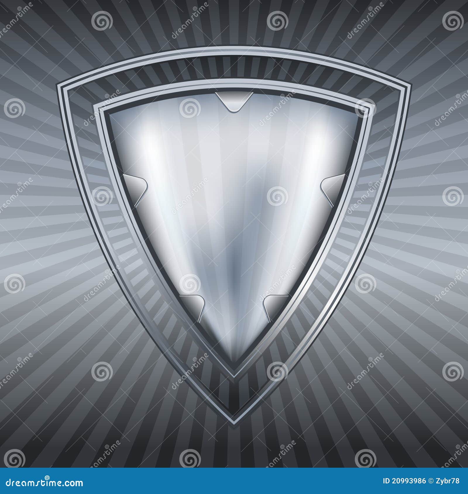 Abstract steel shield stock vector. Illustration of badge - 20993986