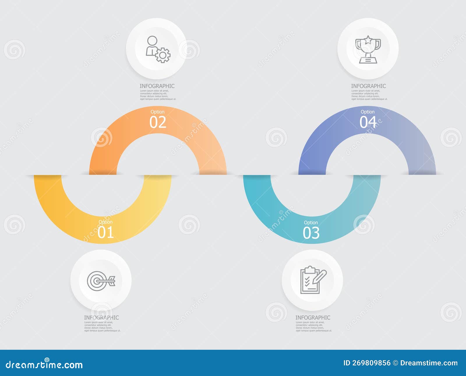 Abstract Steps Growth Infographic Stock Vector - Illustration of ...