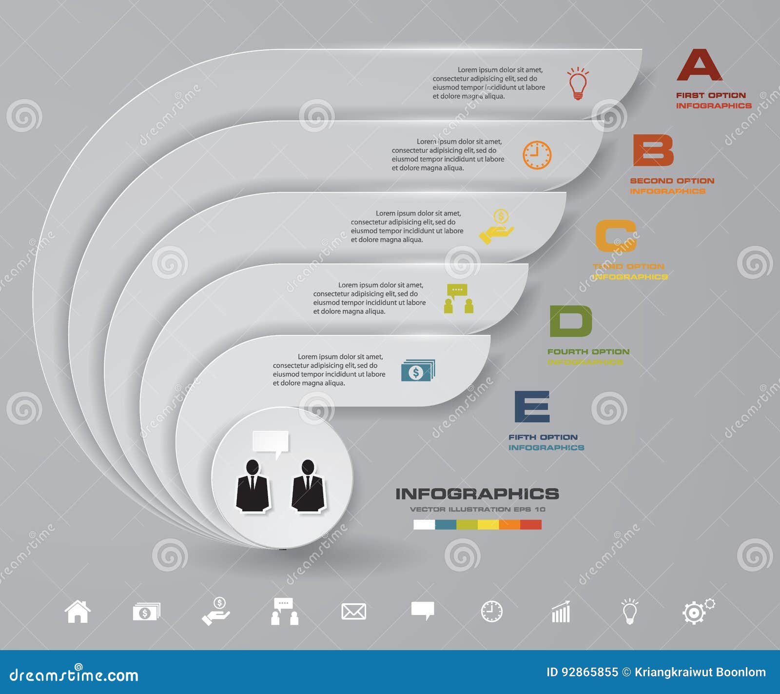 6 Steps Presentation Chart. Modern 6 Steps Process. Simple&Editable ...