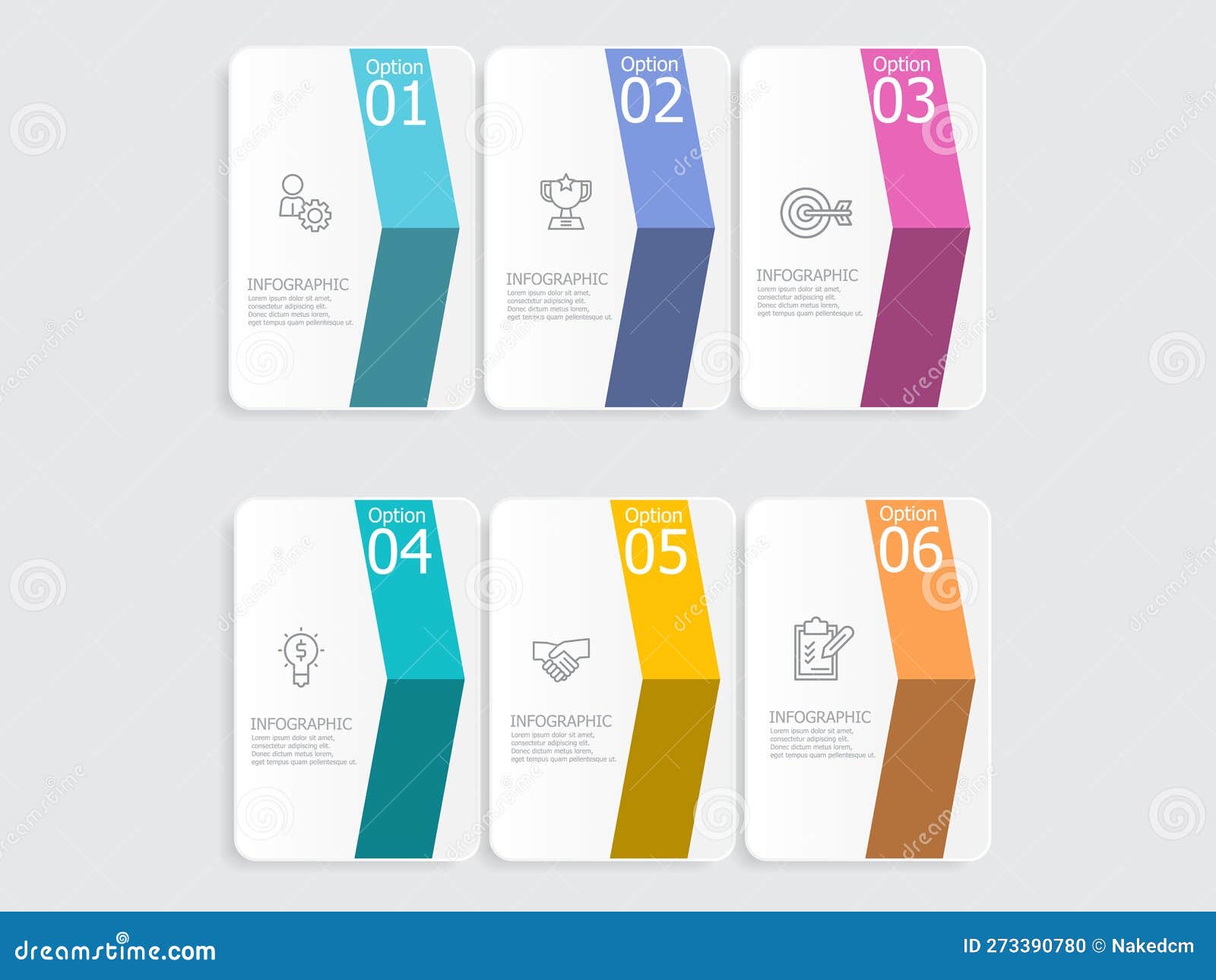 Abstract Steps Timeline Infographic Presentation Element Report ...