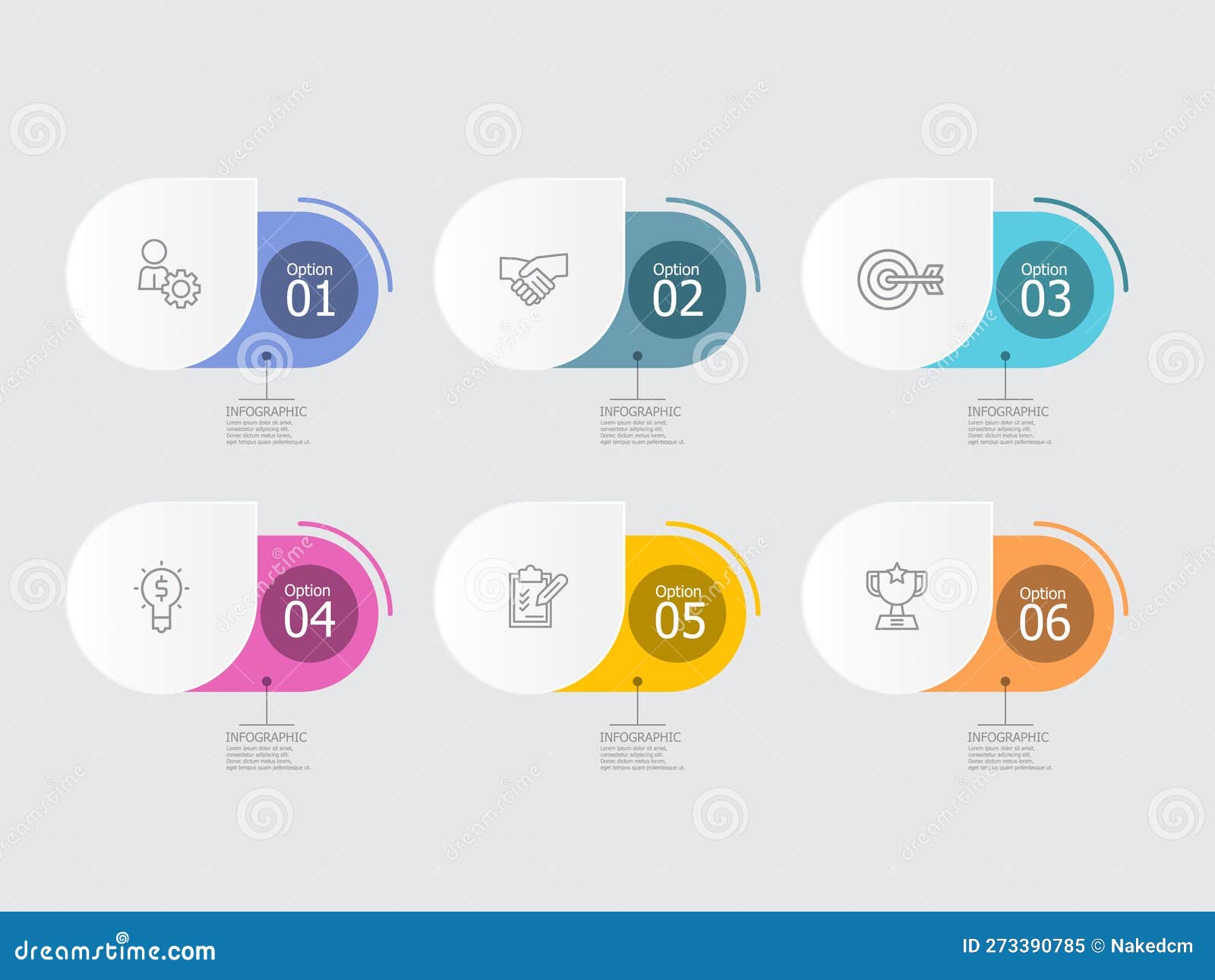 Abstract Steps Timeline Infographic Presentation Element Report ...