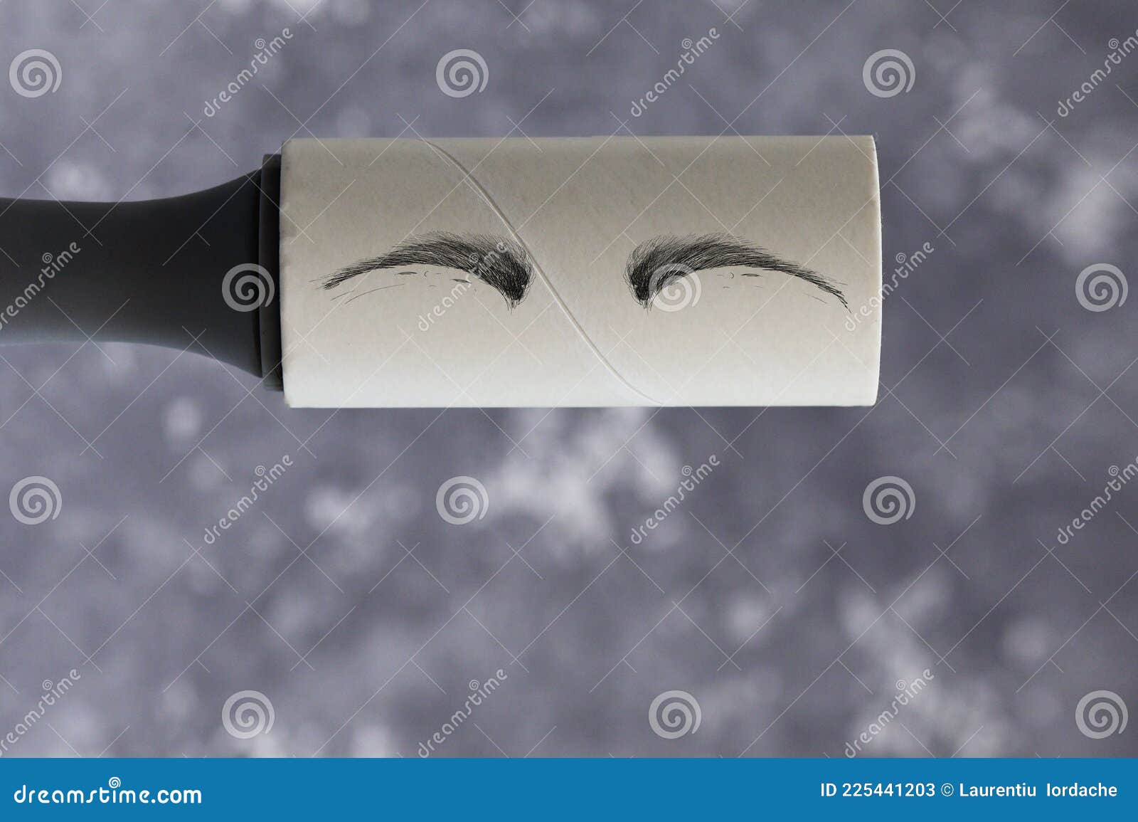 Abstract Sticky Roller for Cleaning Eyebrow Stock Image - Image of ...