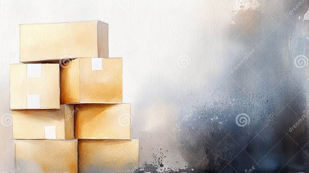 Abstract Still Life, a Study of Stacked Boxes and Their Intriguing ...