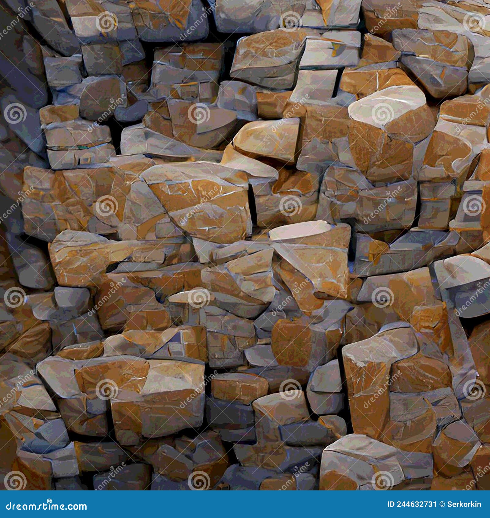 Abstract Stone Bricks Background. Building Construction Decorative ...