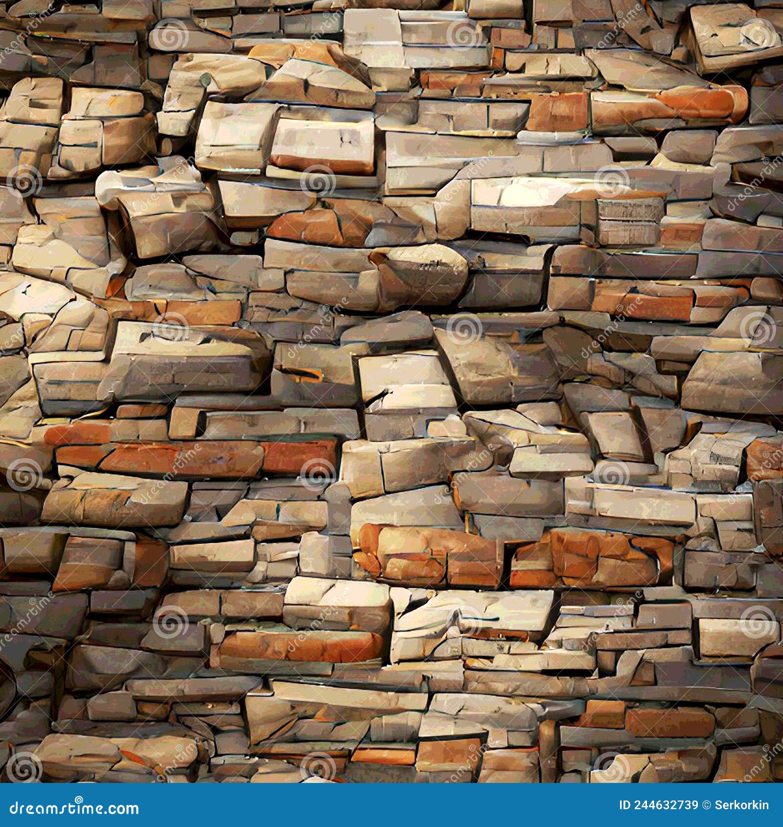 Abstract Stone Bricks Background. Building Construction Decorative ...