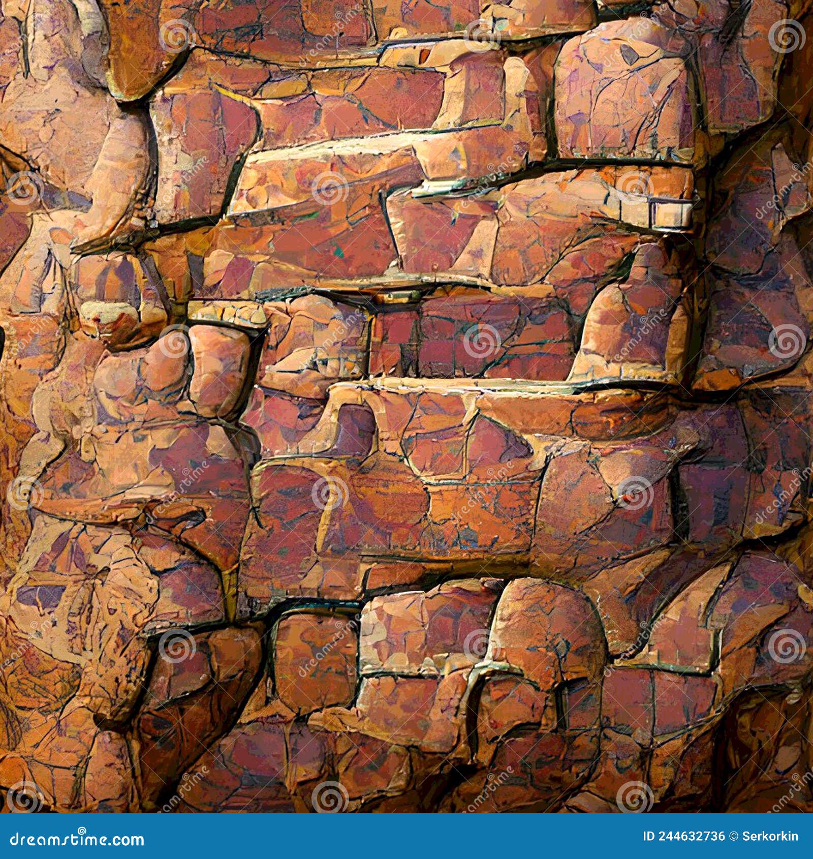 Abstract Stone Bricks Background. Building Construction Decorative ...