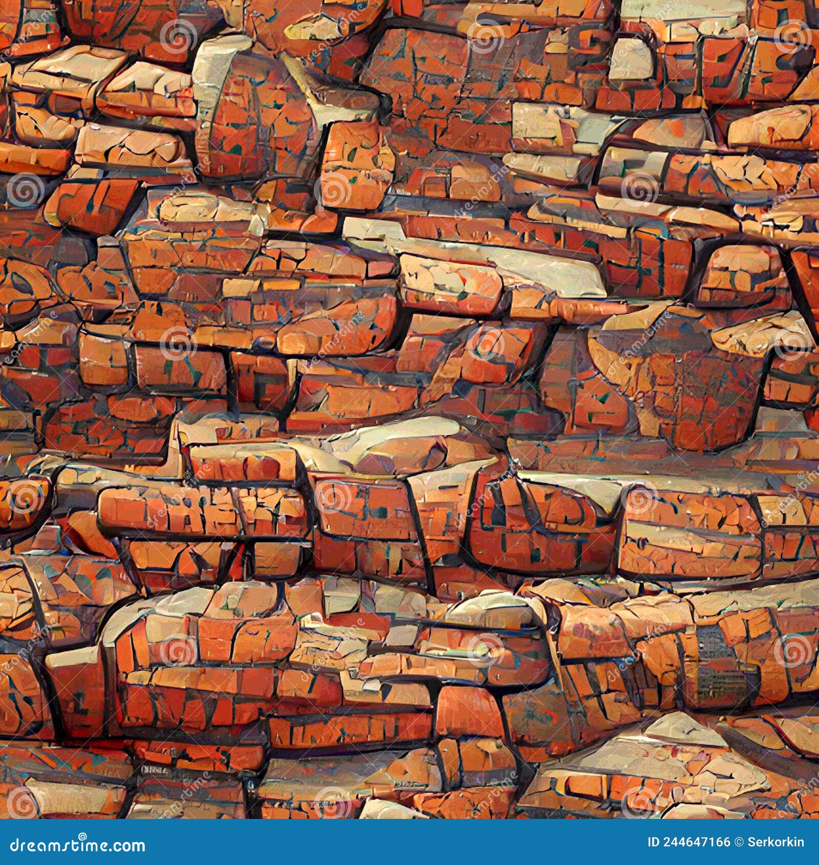 Abstract Stone Bricks Background. Building Construction Decorative ...