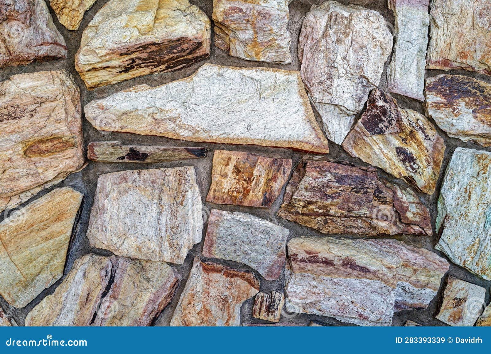 Abstract Stone Design on the Exterior Wall of a Building Stock Image ...