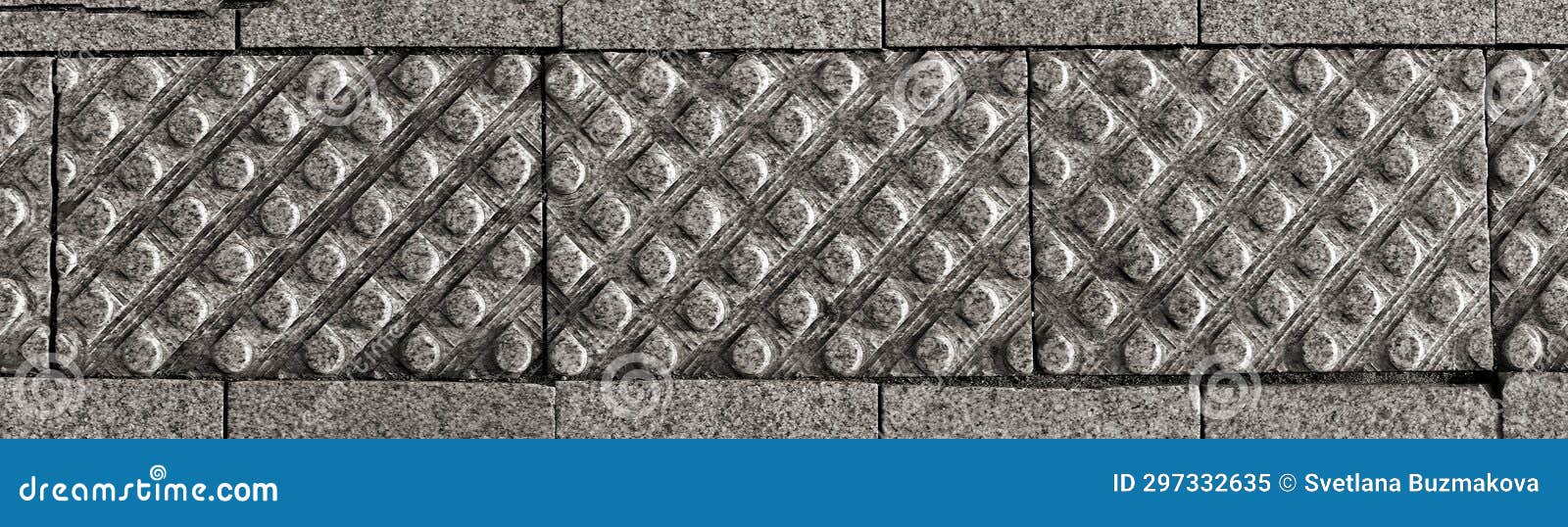 Abstract Stone Geometric Rhythmic Background. Tactile Paving Granite ...