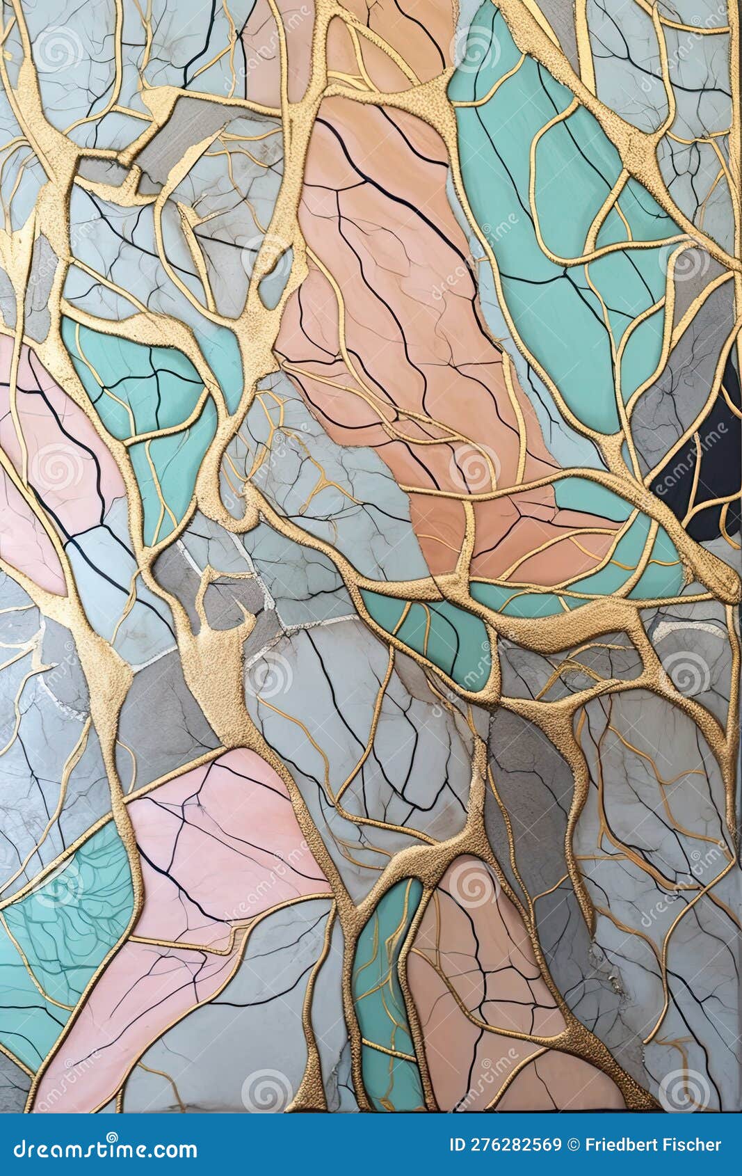 Abstract Stone Texture, Mint Blue, Beige, Grey and Pastel Blue, AI ...