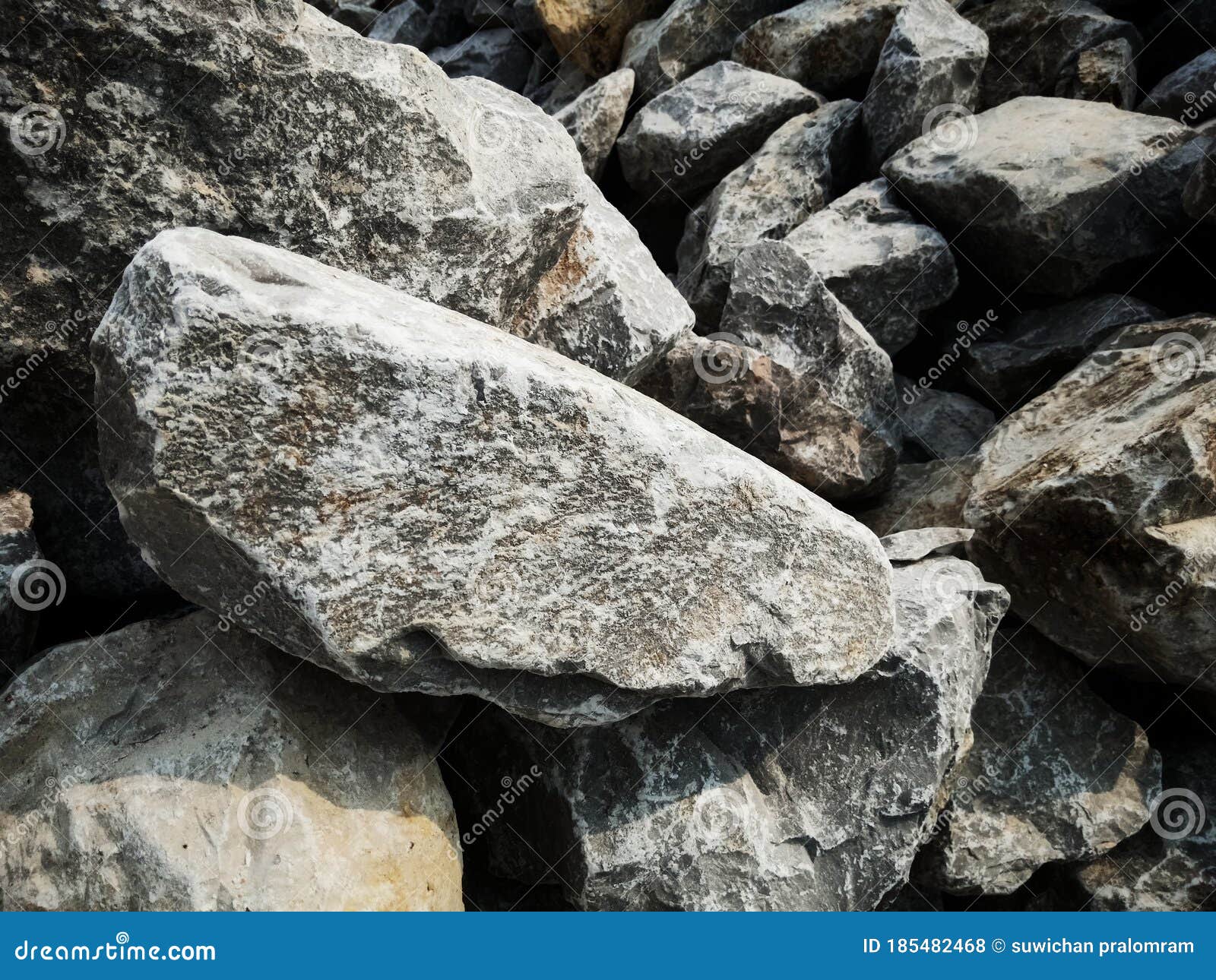 Abstract Stone in Construction Used in Slope Protection Against Soil ...