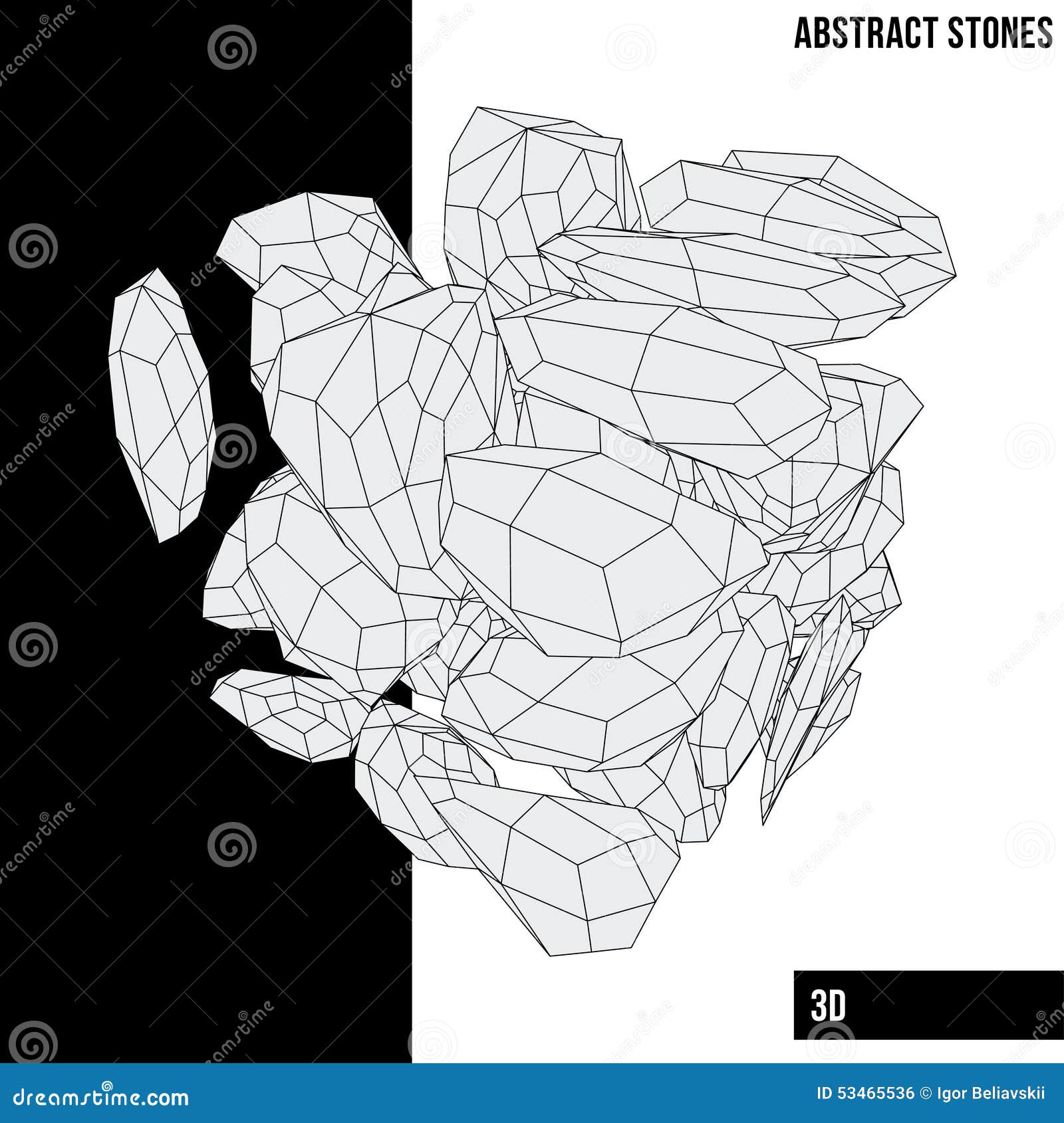 Abstract stones. stock vector. Illustration of brilliant - 53465536