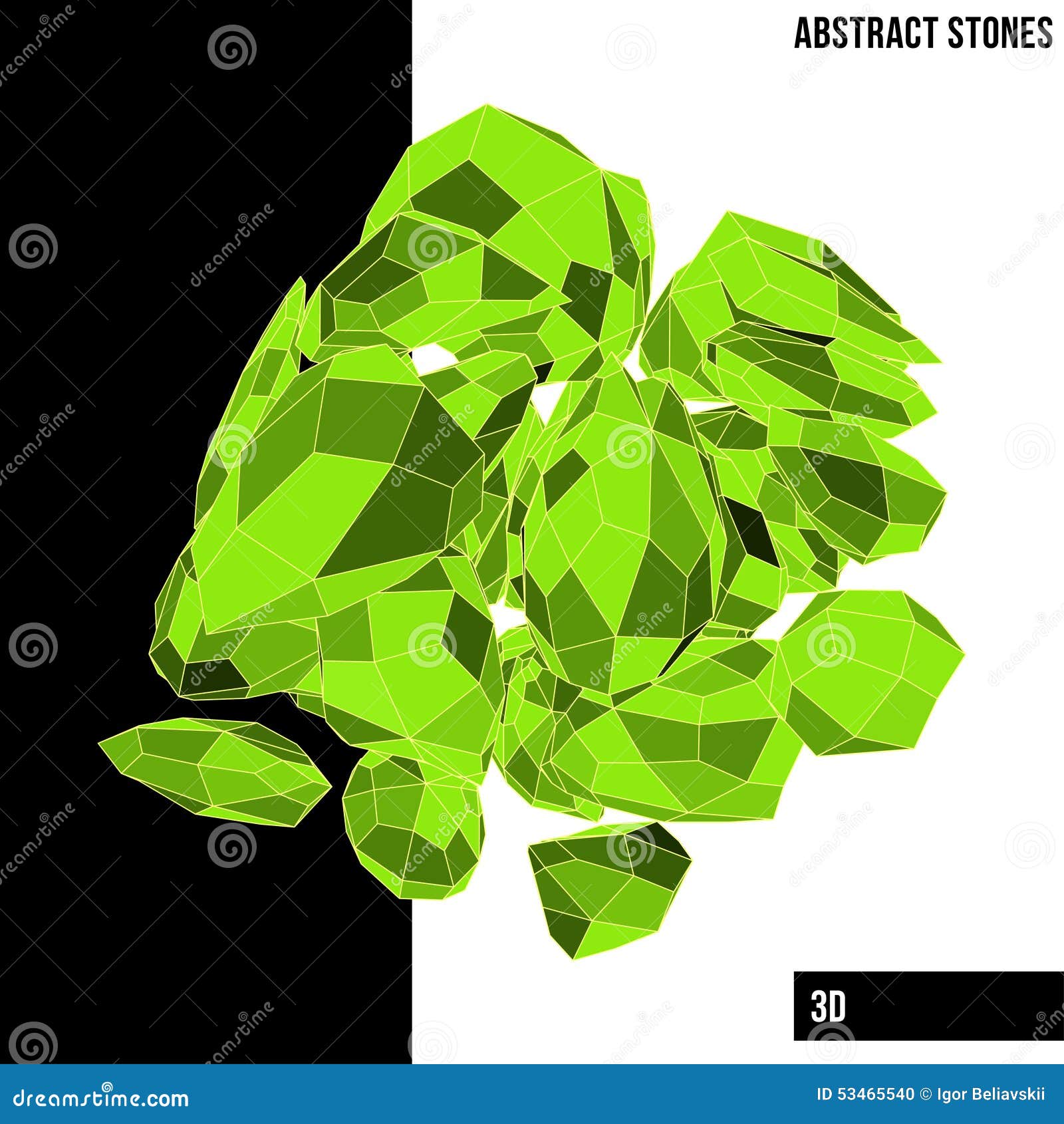 Abstract stones. stock vector. Illustration of graphic - 53465540