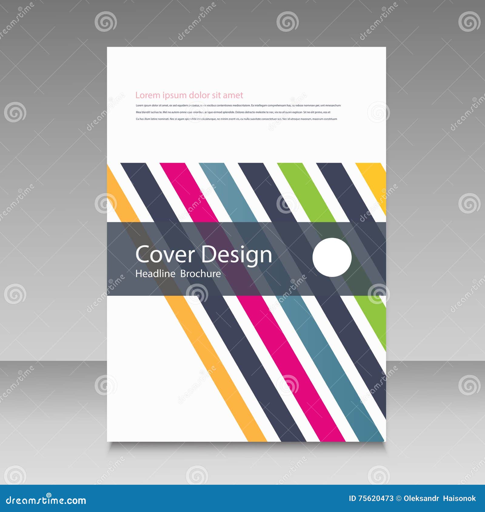 Abstract Straight Lines Cover Brochure Stock Vector - Illustration of ...