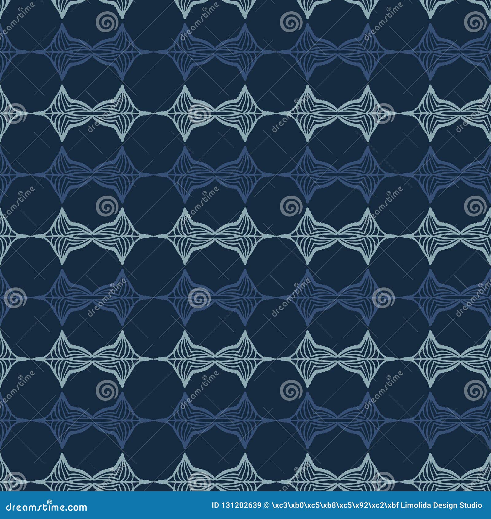 Abstract Straight Lines Pattern Seamless Vector Pattern. Indigo Blue ...