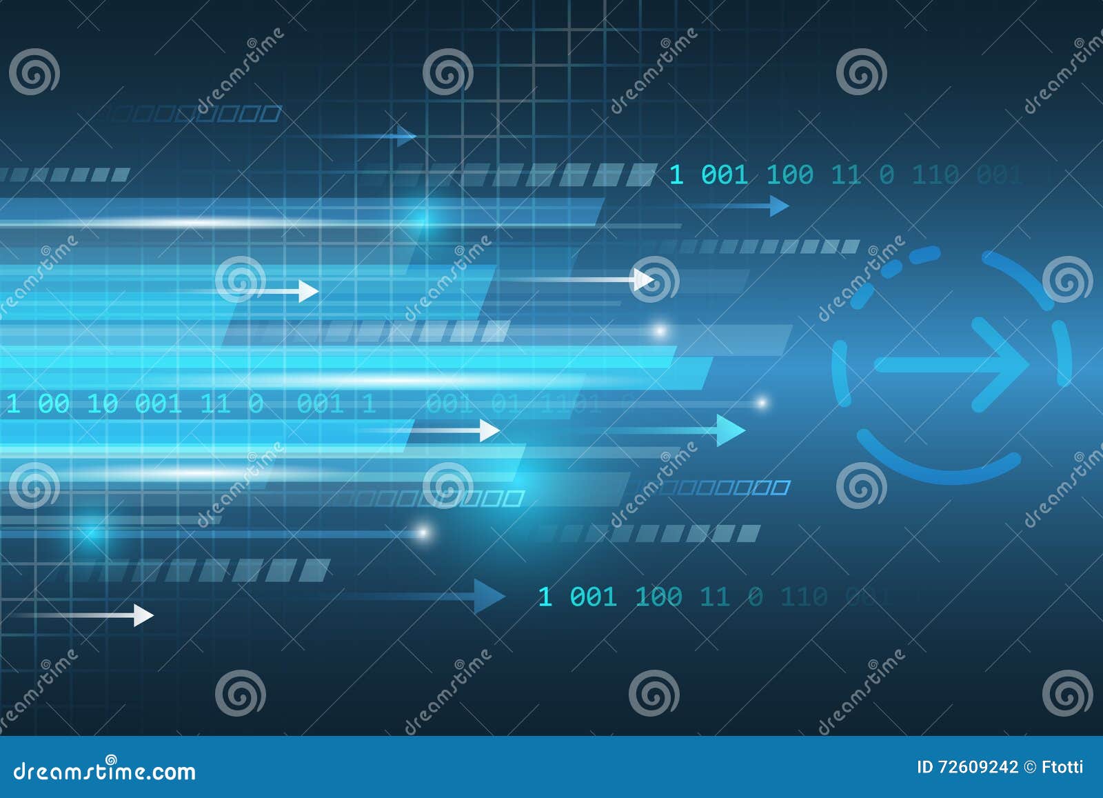 Abstract Straight Lines Technological Futuristic Background. Stock ...