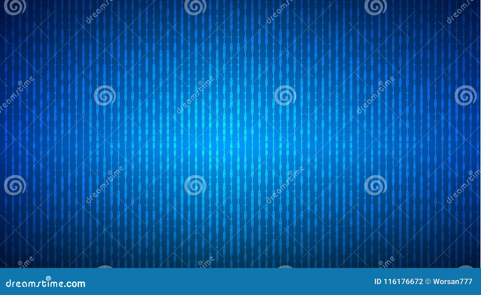 Abstract Stream Of Binary Matrix Code On Blue Screen Binary Computer Code Programming Coding