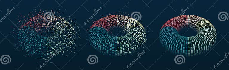 Abstract Stream Information With Circles Array And Binary Code Filtering Machine Algorithms