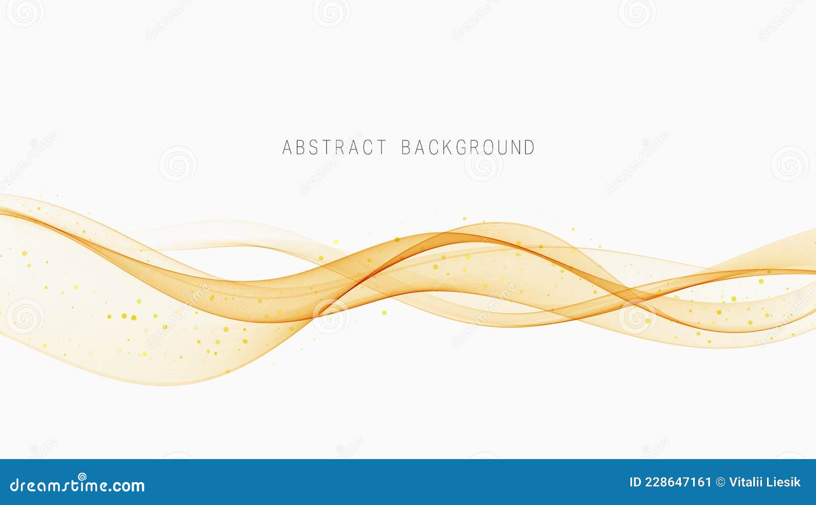 Abstract Stream of Transparent Wave. Design Element. Modern Trendy ...