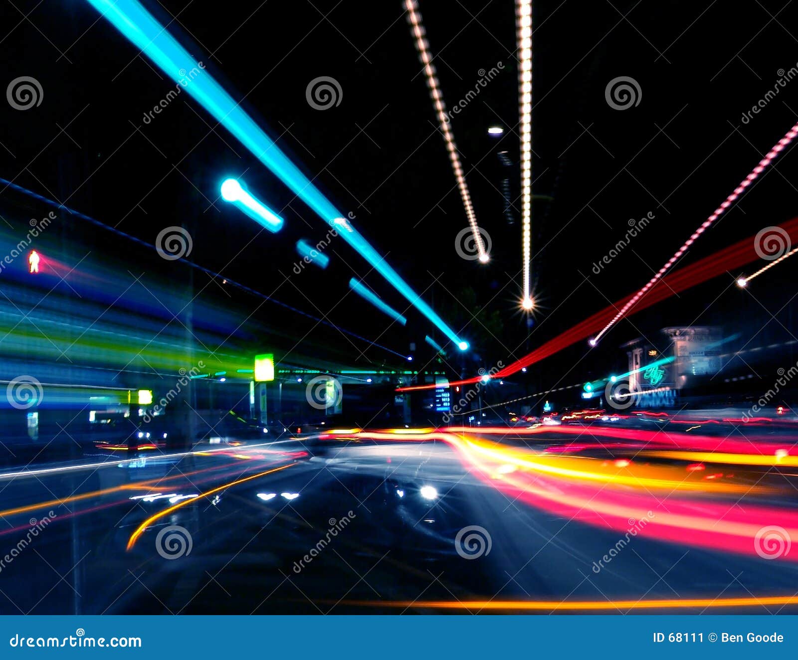 Abstract Street stock image. Image of unique, color, motion - 68111