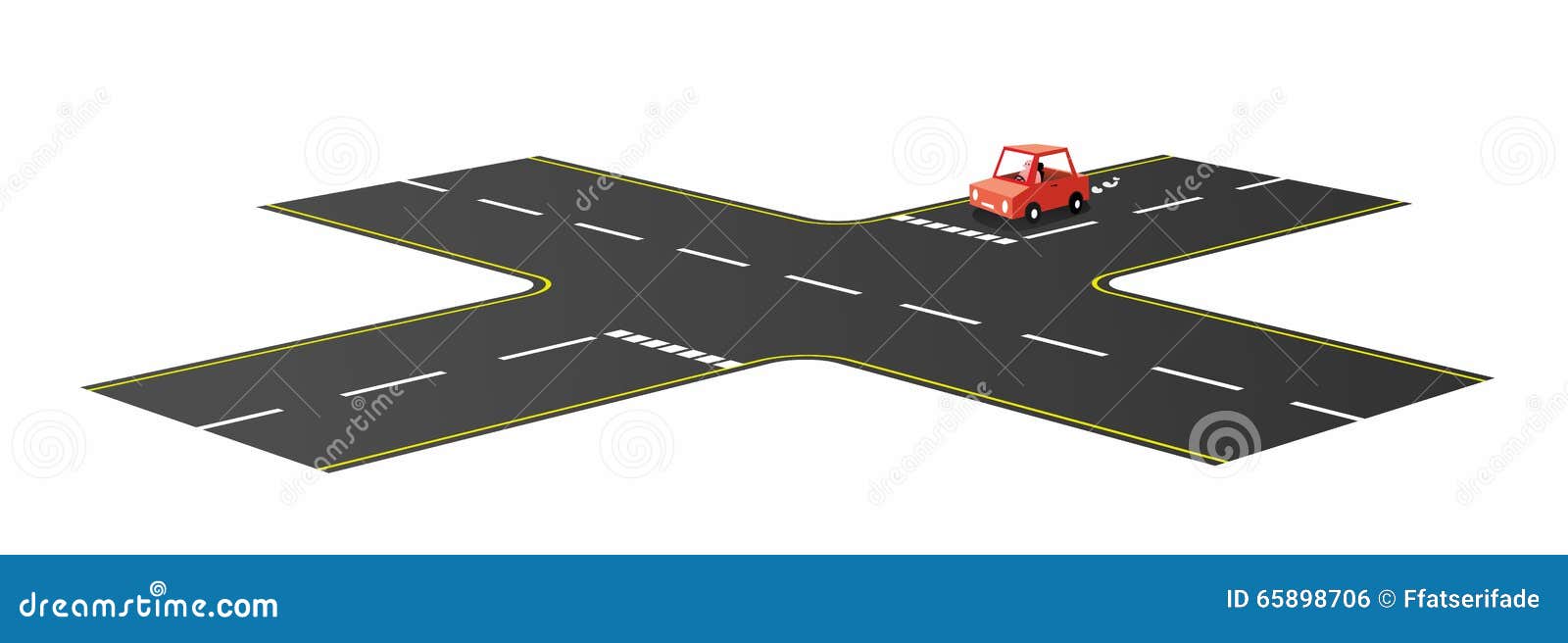 Abstract street crossing stock illustration. Illustration of template ...