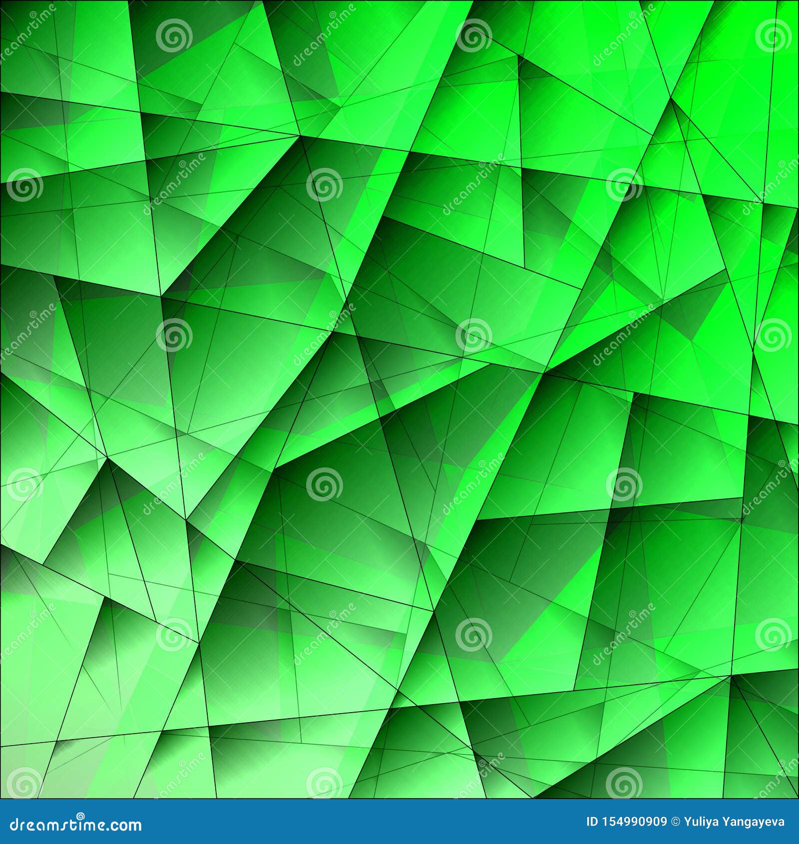 Abstract Strict Pattern of Green and Overlapping Fragments and Glass ...