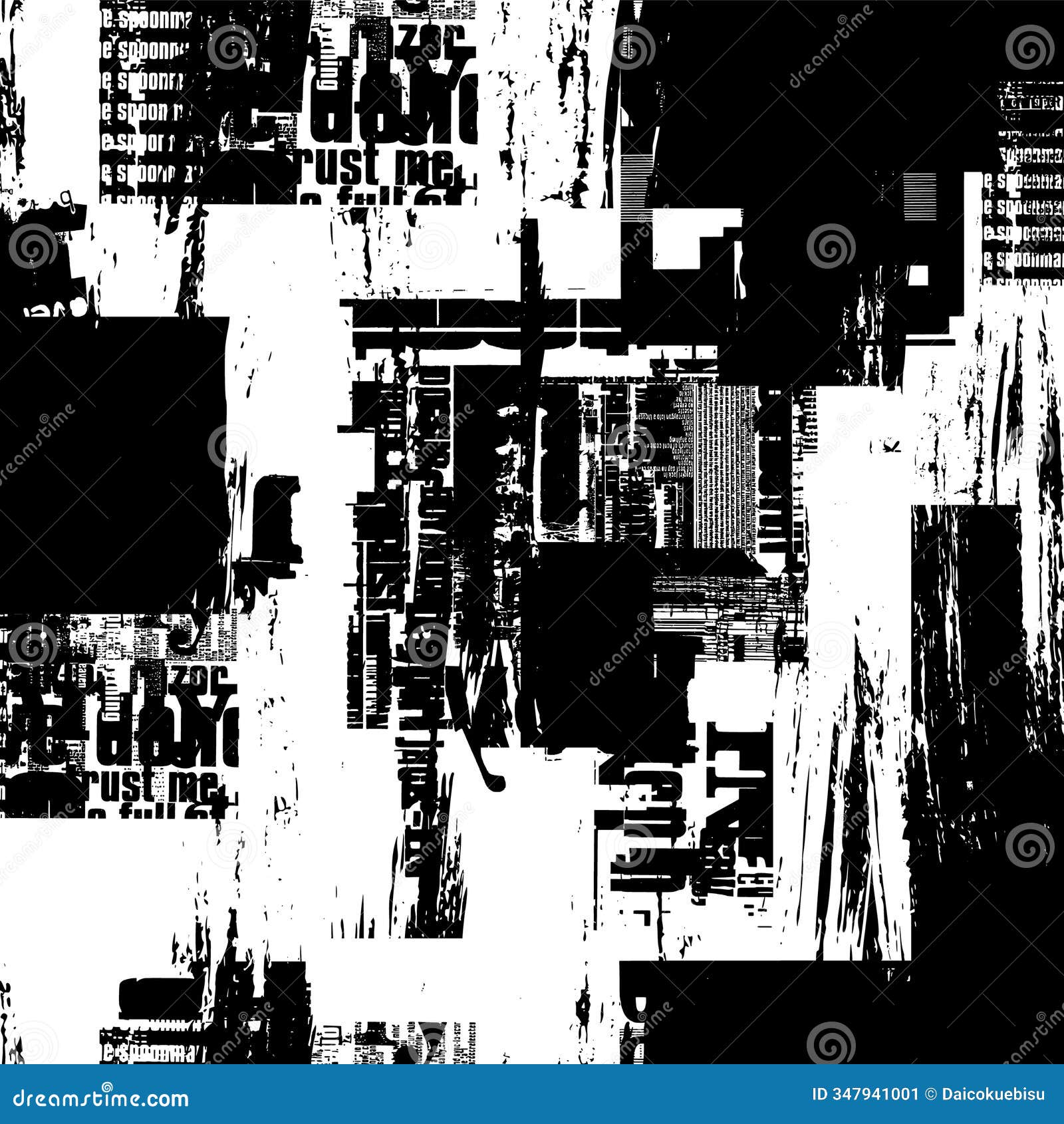 Collage Pattern of Abstract and Meaningless Textures, Stock ...