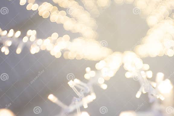 Abstract String Light on White Fabric Wedding Decorate Stock Photo ...
