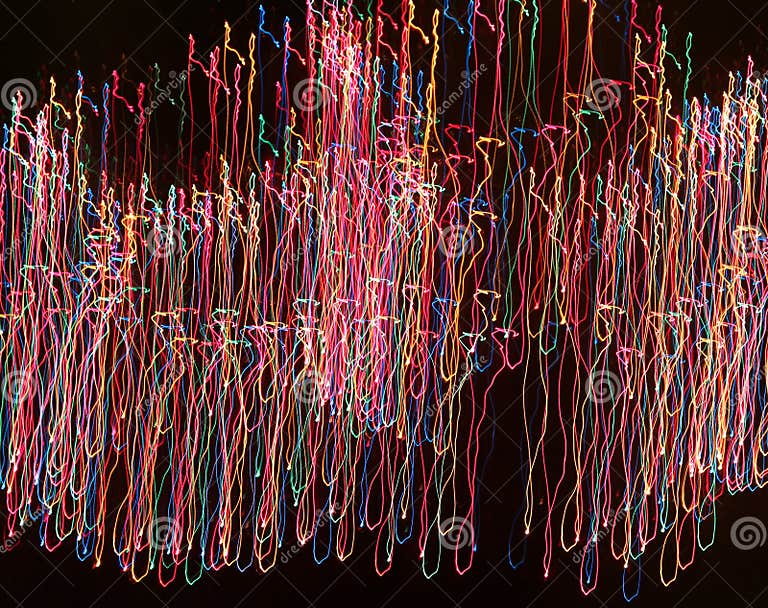 Abstract strings of lights stock photo. Image of colorful - 29676602