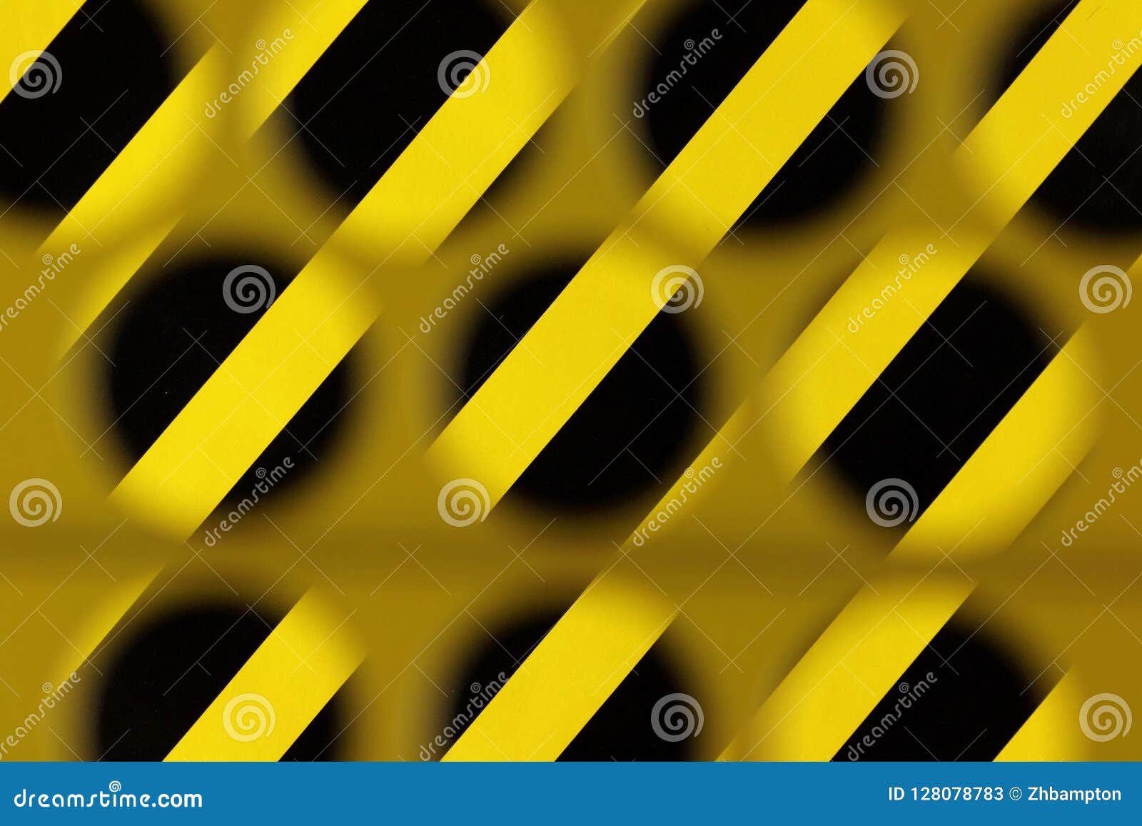 Abstract Stripe and Circle Pattern in Yellow and Black Stock Image ...