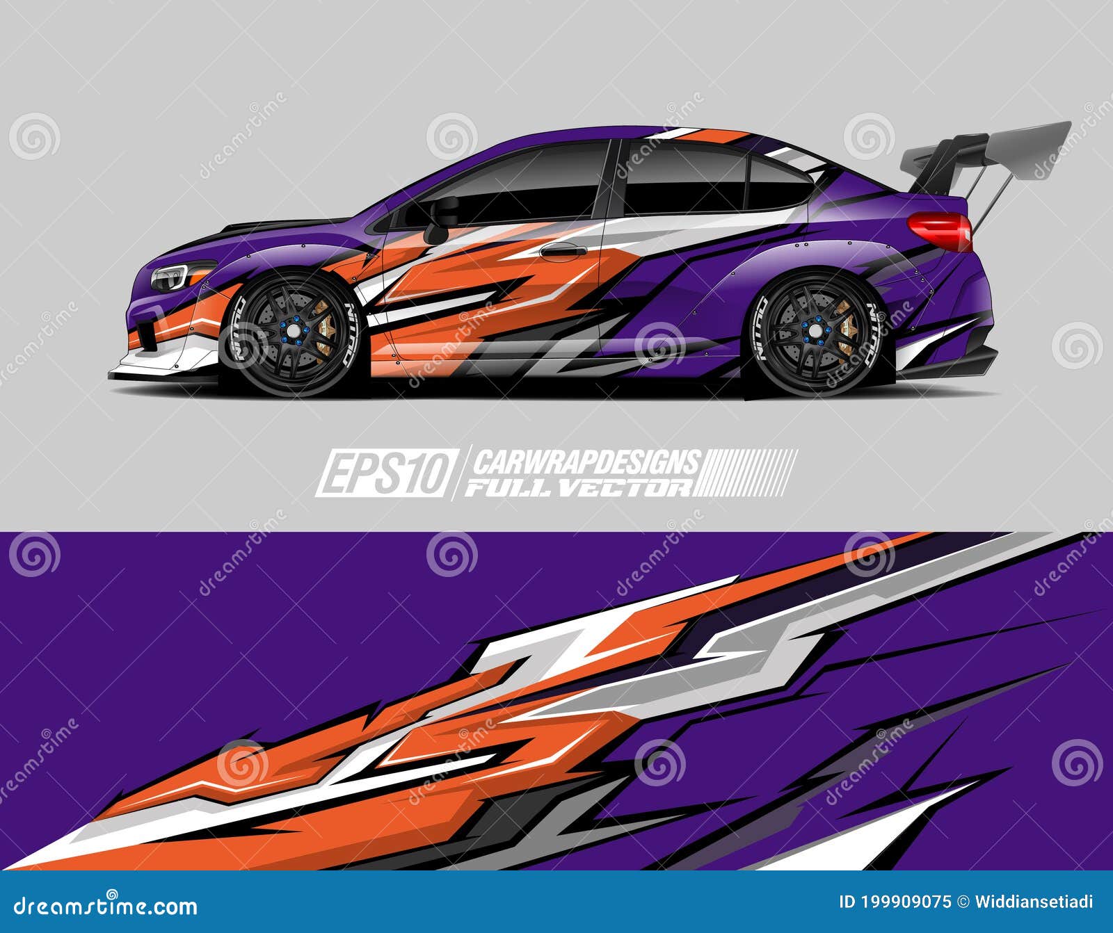 Car Livery Design Vector. Graphic Abstract Stripe Racing Background ...