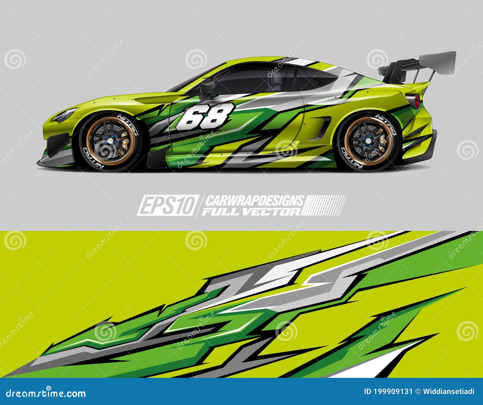 Car Livery Design Vector. Graphic Abstract Stripe Racing Background ...
