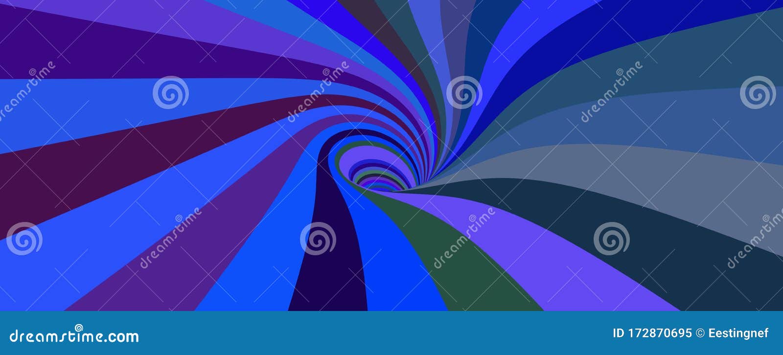 Abstract Striped Background with Tunnel. Vector Colorful Illustration ...