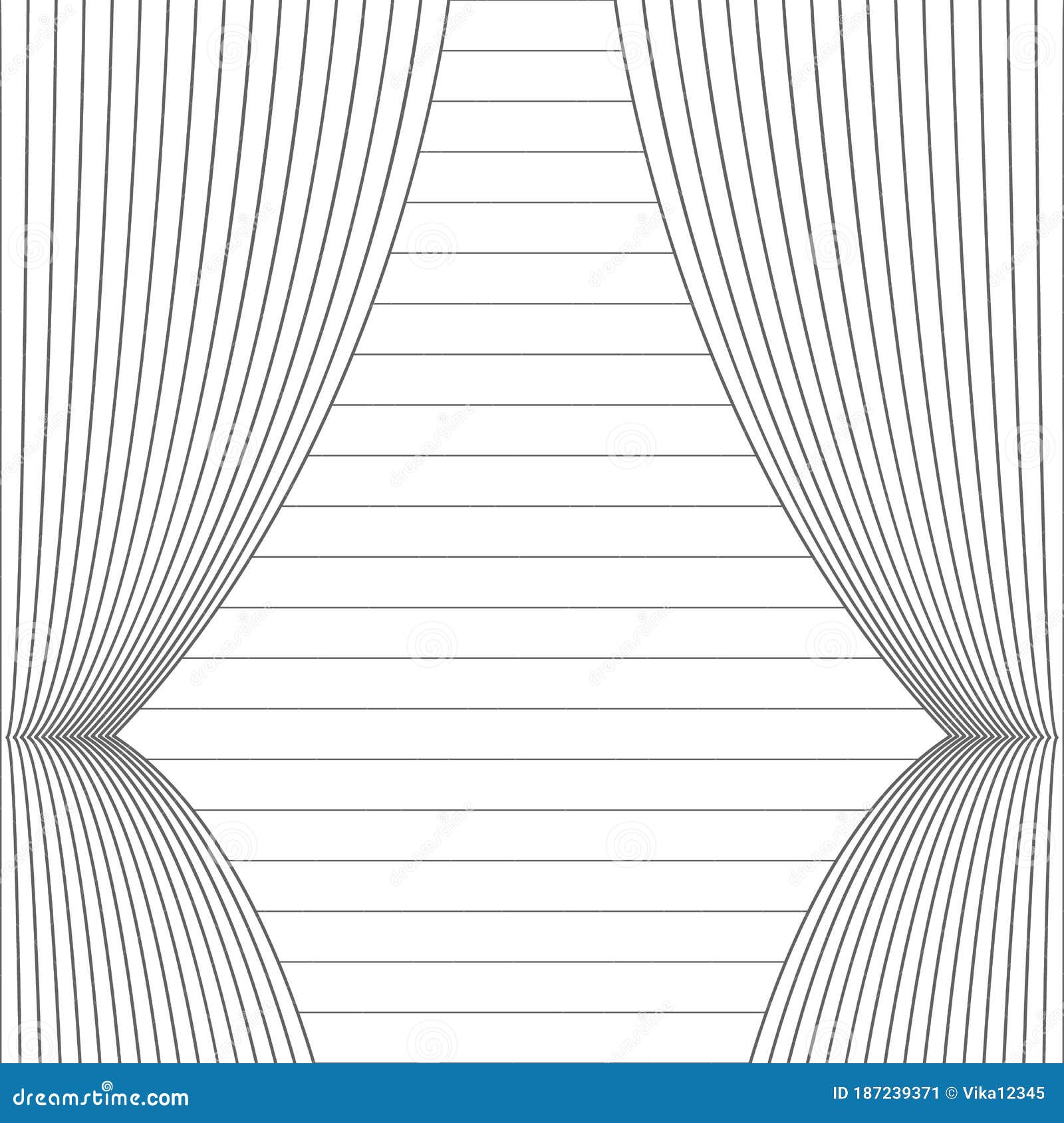Window Curtains Cartoon Vector | CartoonDealer.com #80502287