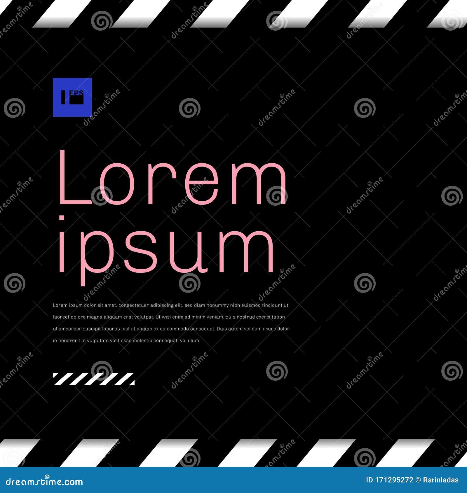 Abstract Striped Black and White Diagonal Background with Space for ...