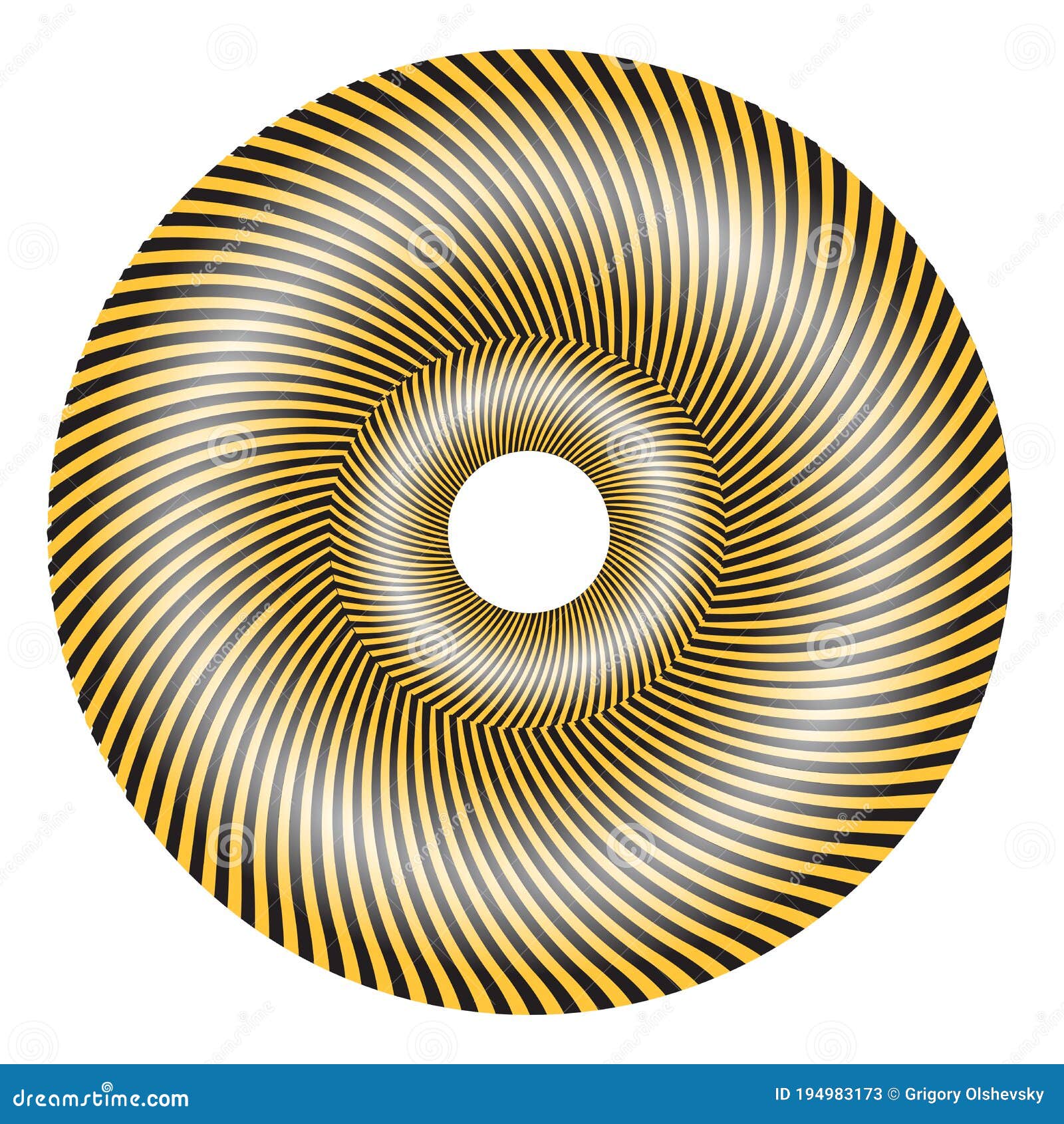 Abstract Striped Colored Spiral Stock Vector - Illustration of color ...